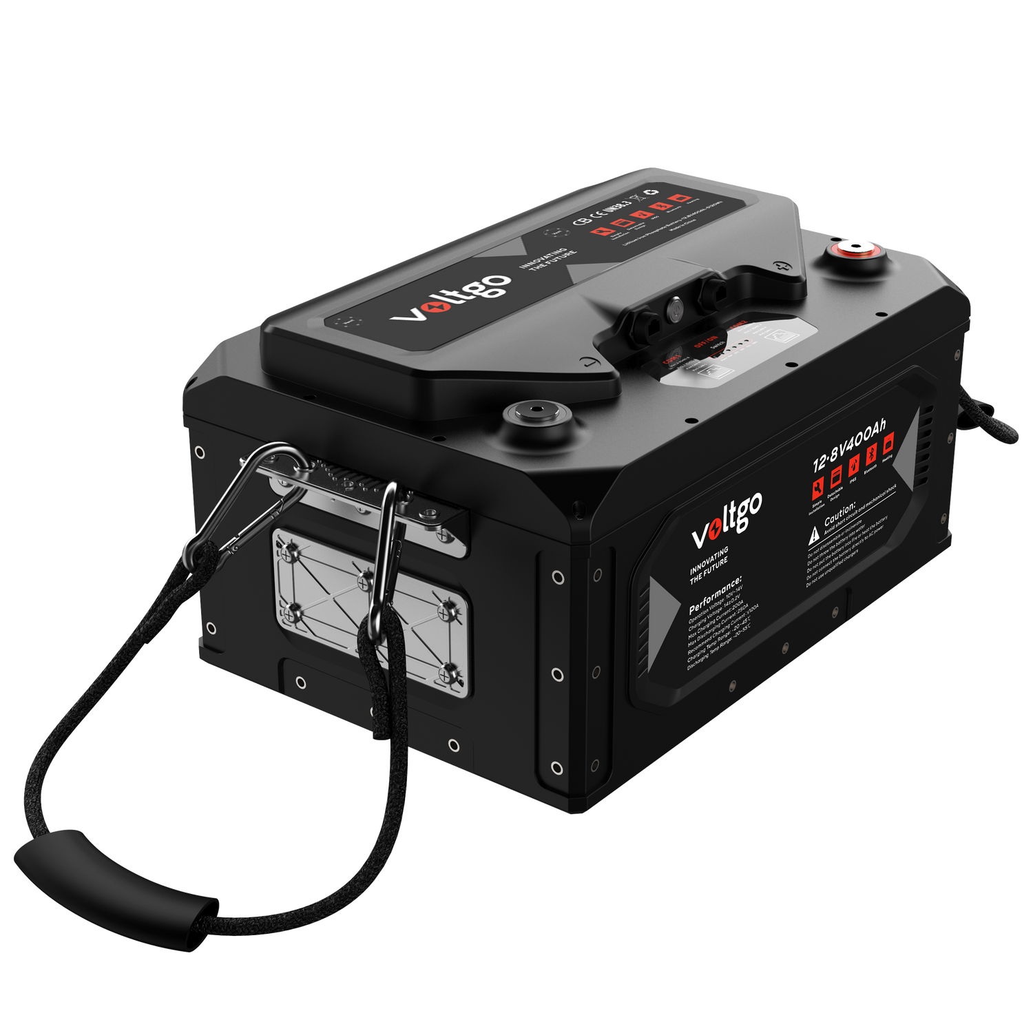 VoltGo 12.8V 400Ah LiFePO₄ Battery – Elite Series, Ultra-High Capacity
