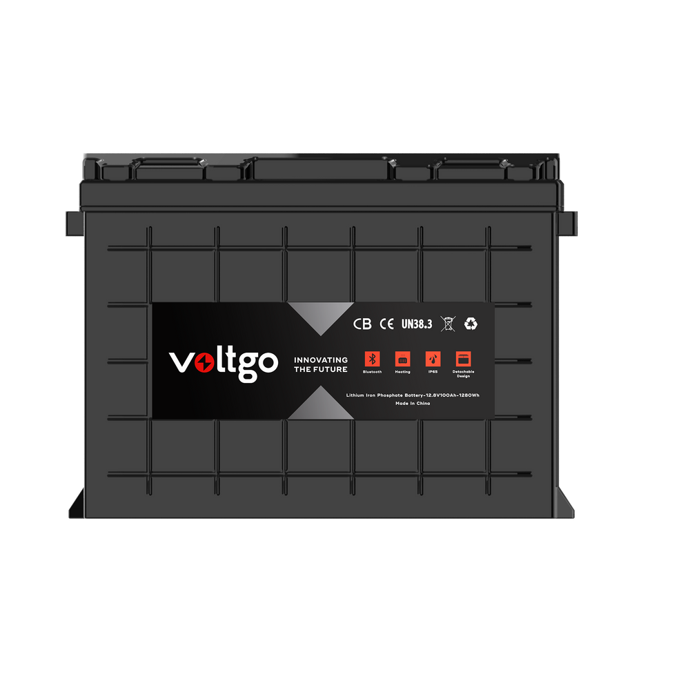 VoltGo 12.8V 100Ah LiFePO₄ Battery – Elite Series, Off-Grid Power