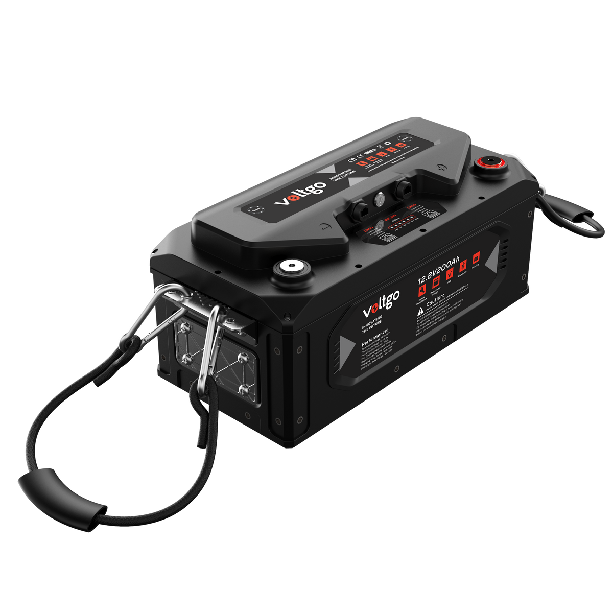 VoltGo 12.8V 200Ah LiFePO₄ Battery – Elite Series, Long-Life Energy