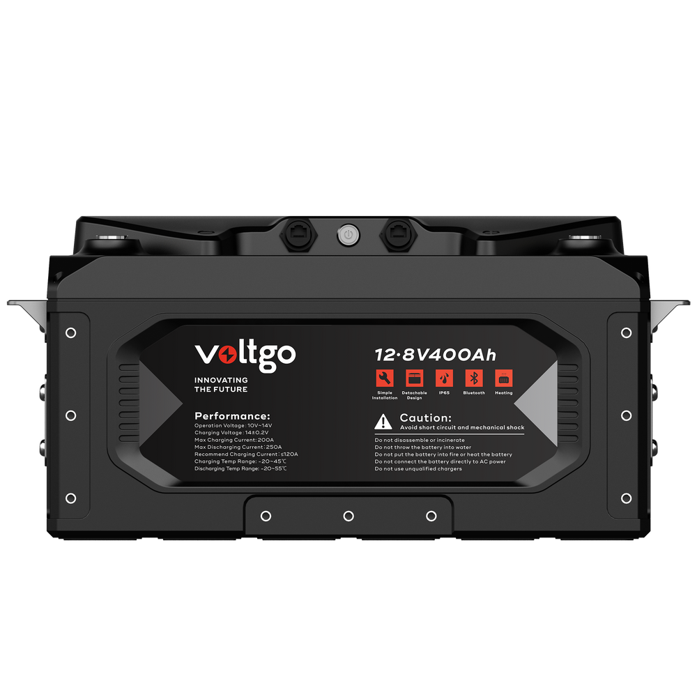 VoltGo 12.8V 400Ah LiFePO₄ Battery – Elite Series, Ultra-High Capacity